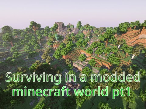 Surviving in a modded minecraft world 2 - YouTube