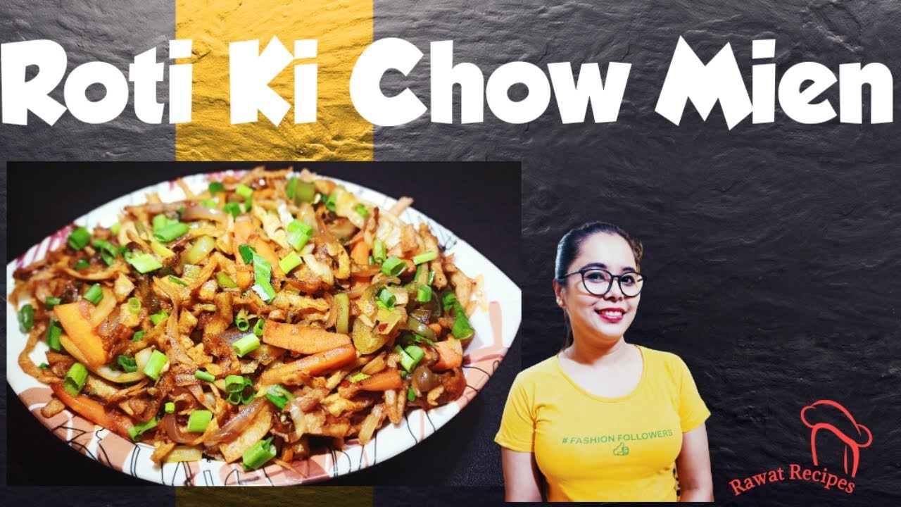 घर की बची रोटी से चाऊमीन बनाये ! Leftover Roti Chow mien Recipe(IN ...