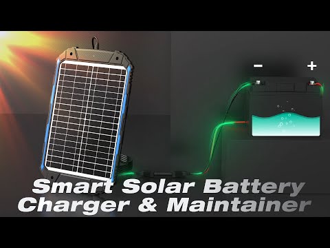 SUNER POWER 20W Solar Battery Charger PRO -How to Keep Your Car Battery Topped Off