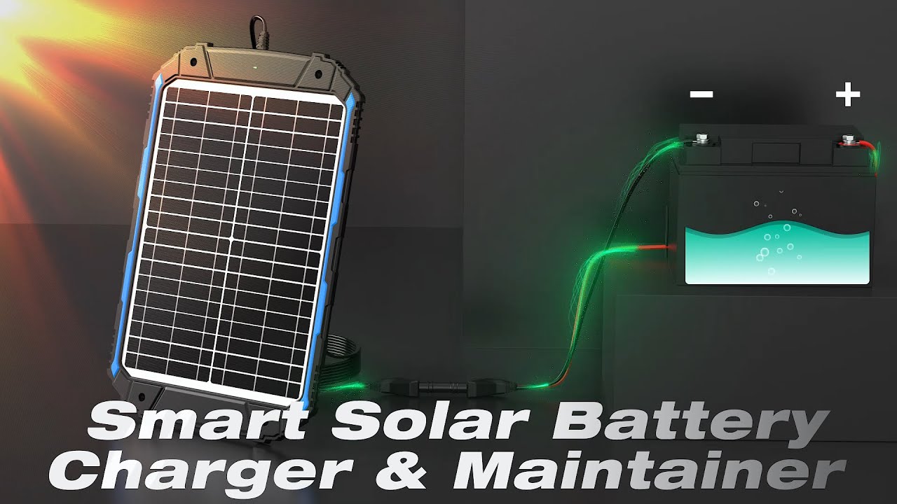 SUNER POWER 20W Solar Battery Charger PRO -How to Keep Your Car Battery ...