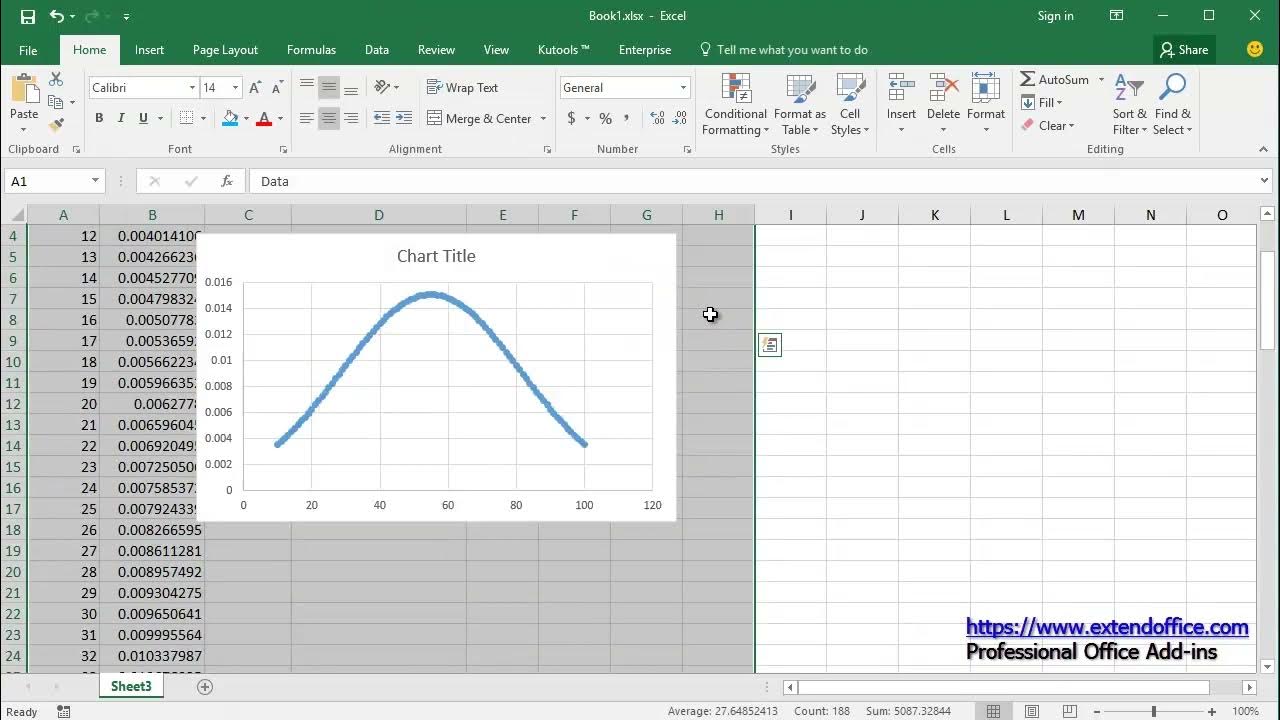 How to create a bell curve chart template in Excel - YouTube