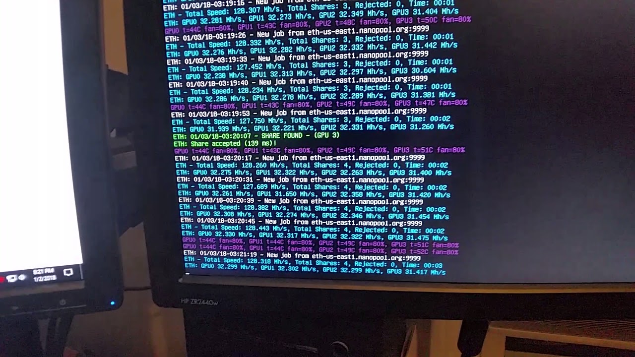 Multiple GTX 1070 Mining Rig Screen Shots NiceHash Claymore Ethereum ...