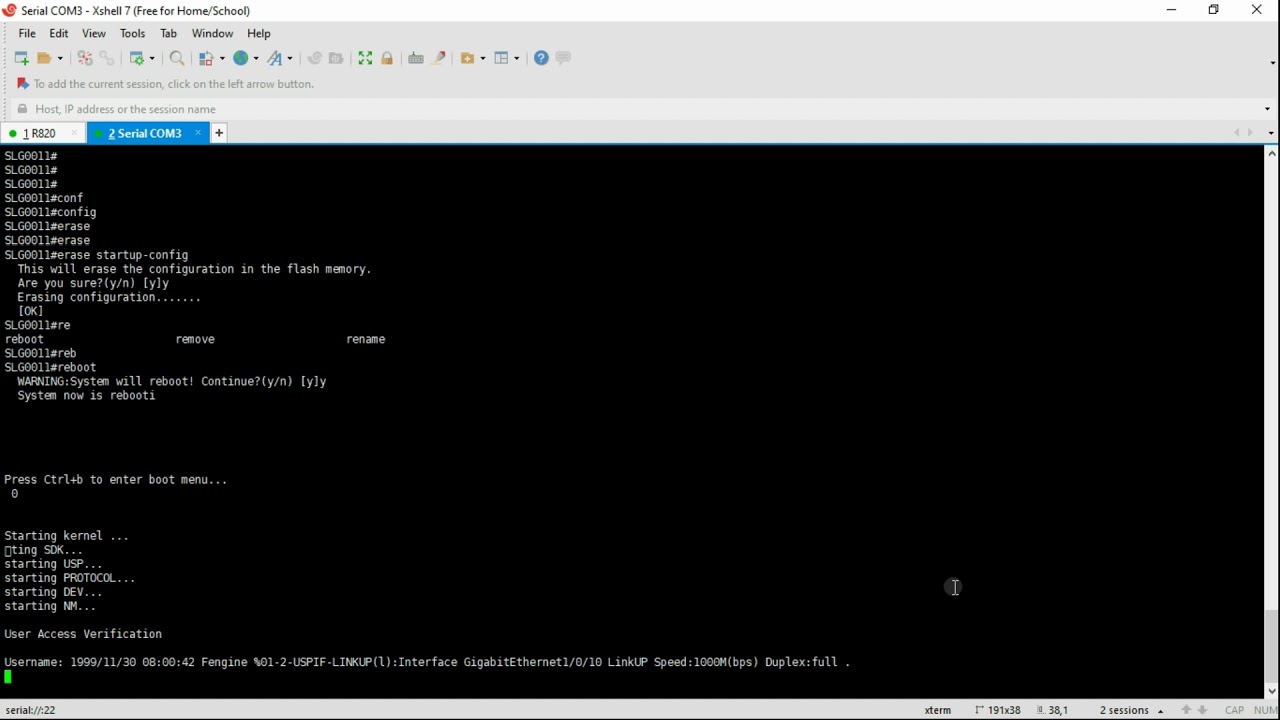 How to reset configuration Switch Fengine S4820 Fiberhome to factory ...