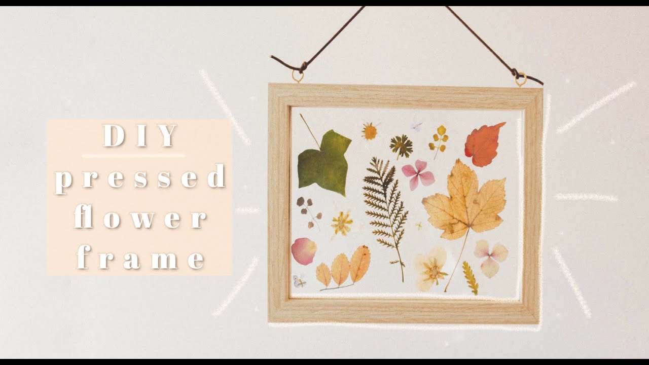 DIY pressed flower art frame *fun and easy to make* - YouTube