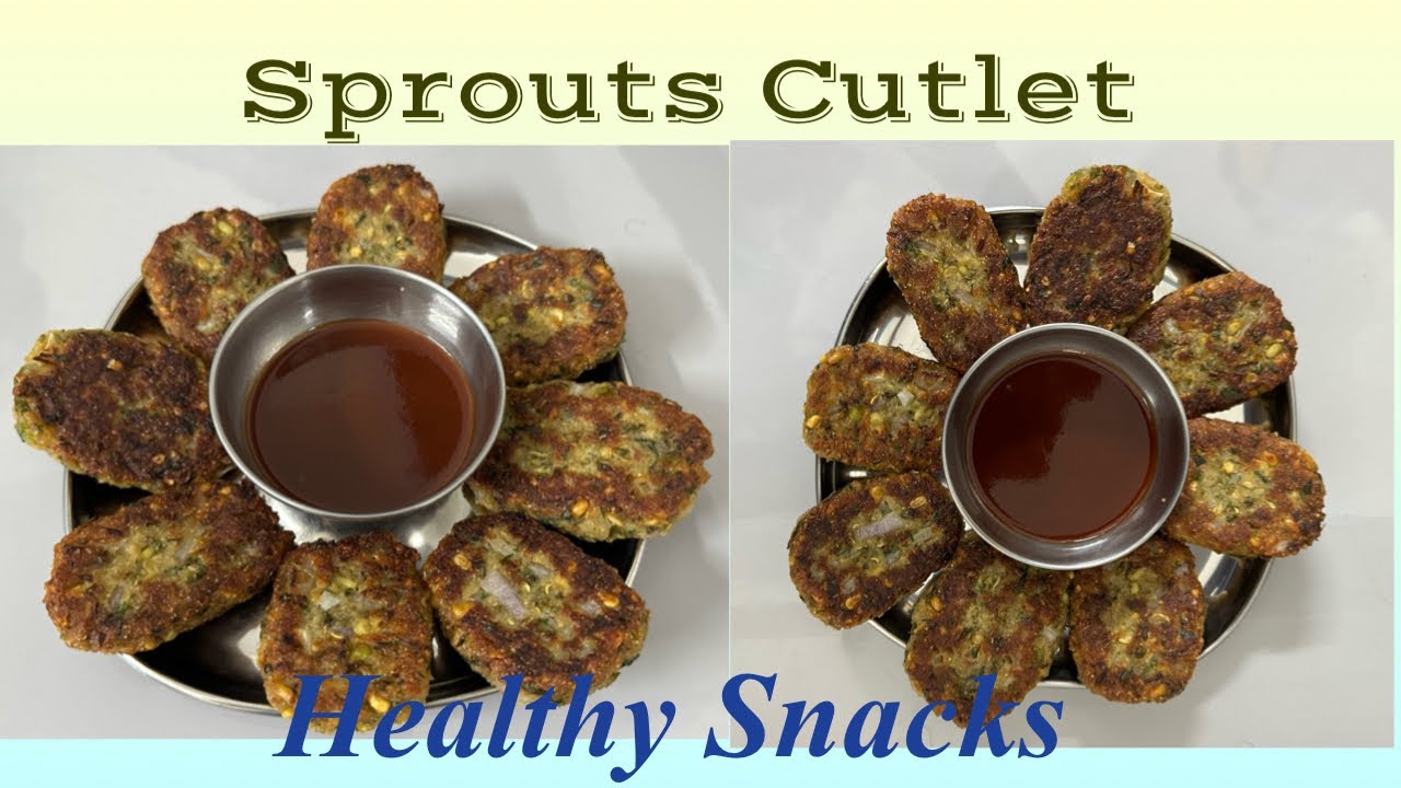 Sprouts Cutlet | Sprouts Patties | Healthy Evening Snack #sproutsrecipe ...