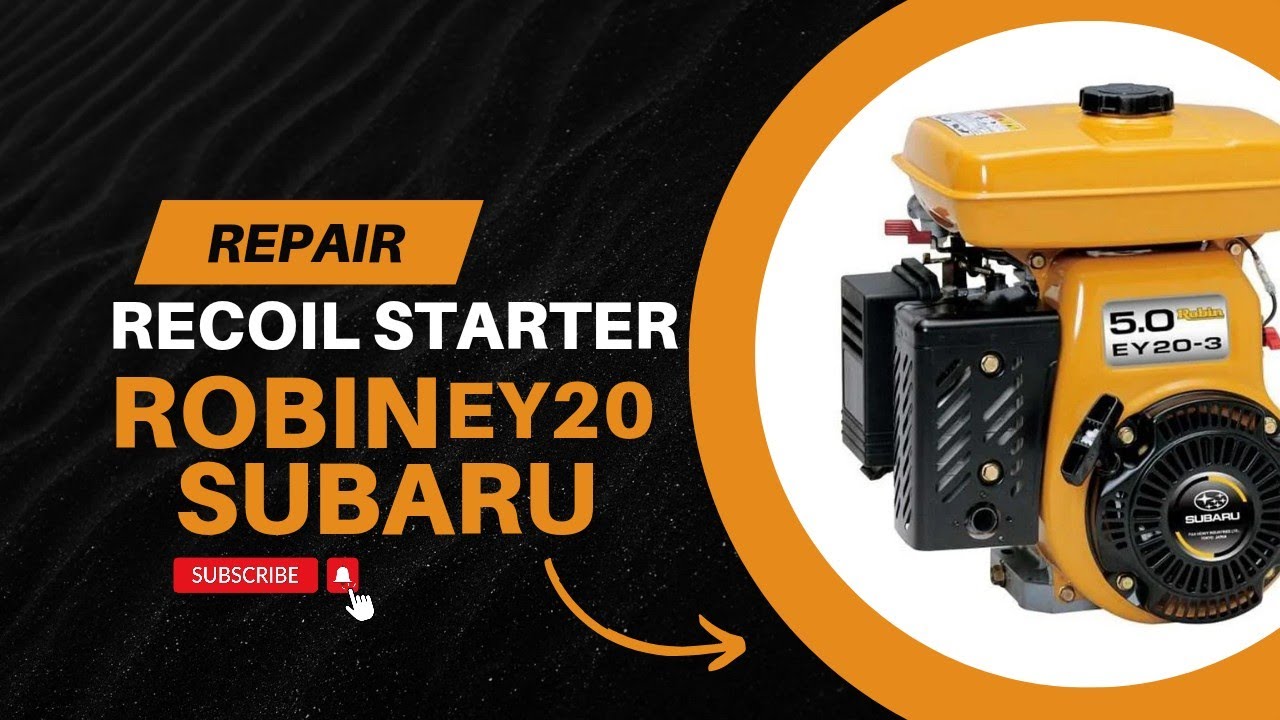 REPAIR RECOIL STARTER ENGINE EY20 ROBIN SUBARU #robin #ey20 #subaru ...