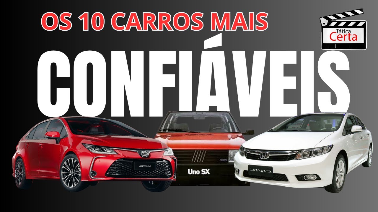 🚨10 Carros TOP e INQUEBRÁVEIS que Não Dão Problema | Barato e Sem ...