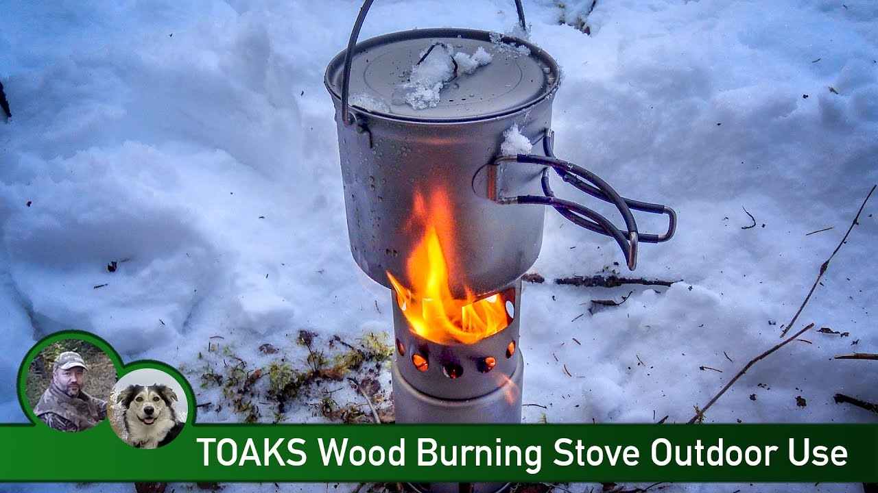 TOAKS Wood Burning Stove Outdoor Use - YouTube