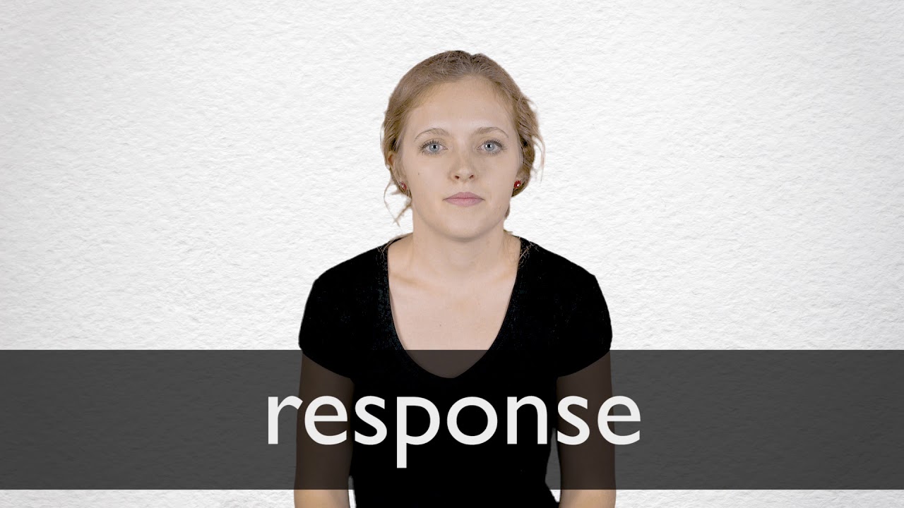 How to pronounce RESPONSE in British English - YouTube