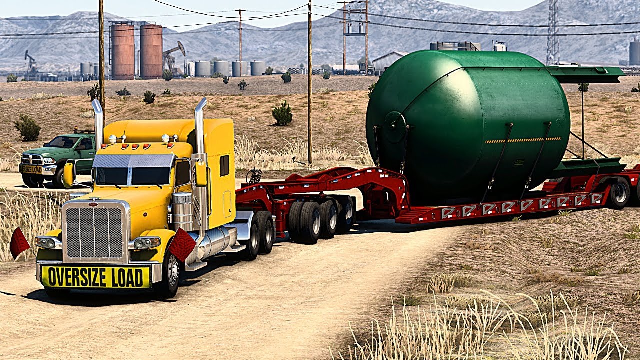 peterbilt 389 | American truck simulator | oversize load - YouTube
