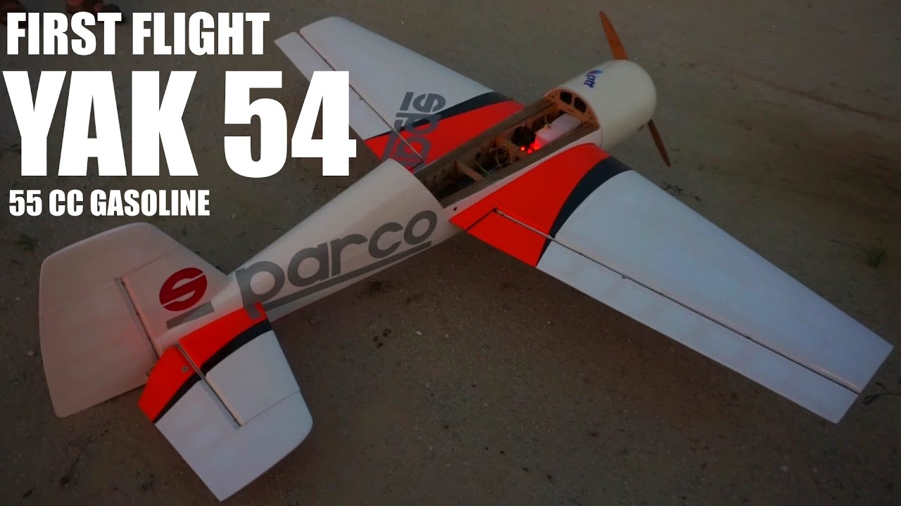Yak 54 55cc Big Rc Airplane Flying.First Flight Yak 54 Rc Plane ...