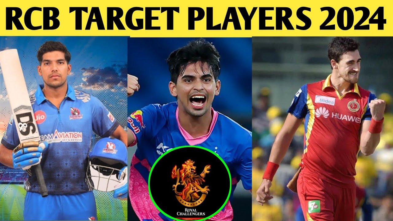RCB TARGET TOP 5 PLAYERS | rcb 2024 squad | rcb 2024 | rcb news - YouTube
