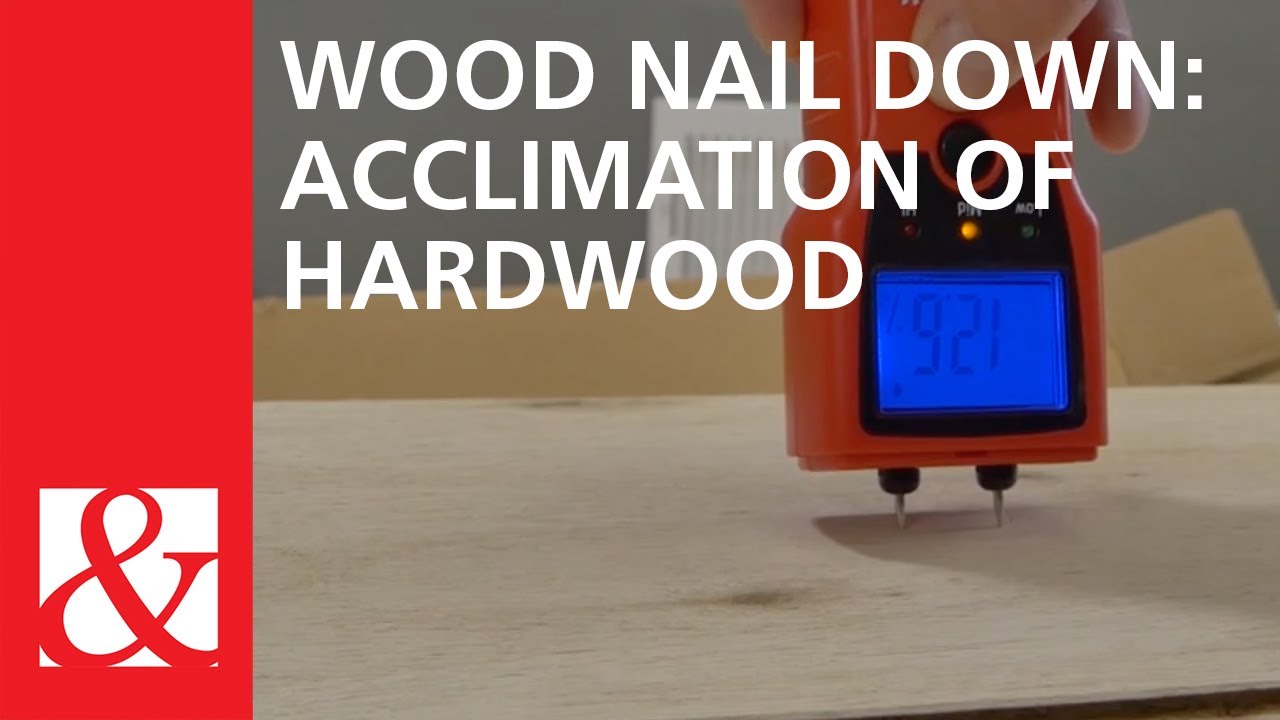 Wood Nail Down: Acclimation Of Hardwood - YouTube