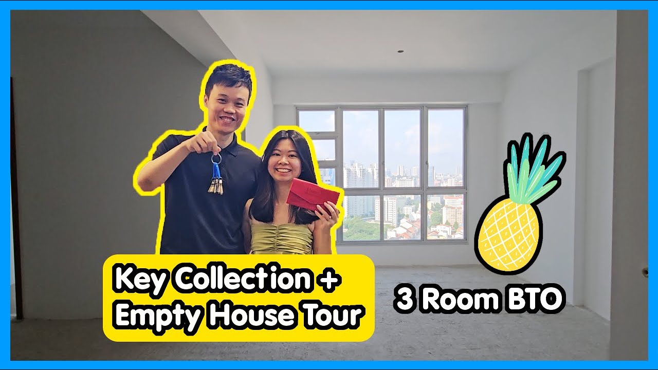 🔑Key collection + 🏠Empty House Tour + First Impressions of a HDB 3 room ...