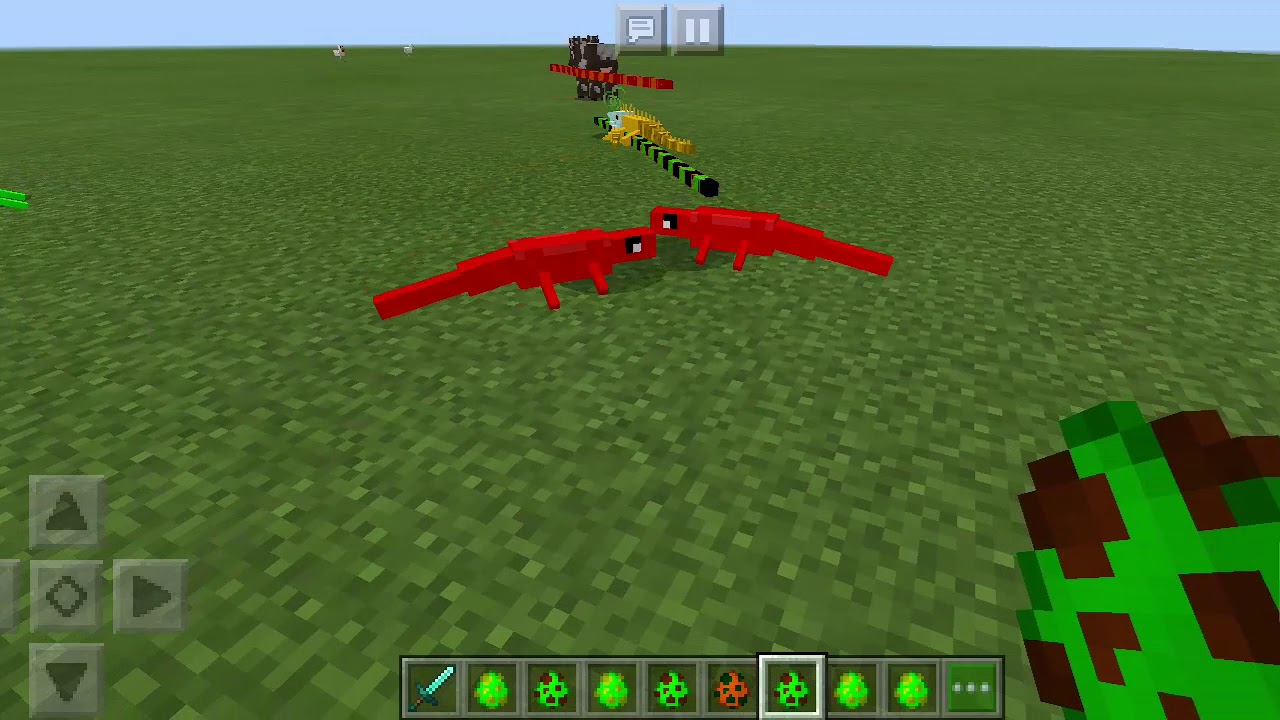 Minecraft iguana and snakes mod - YouTube