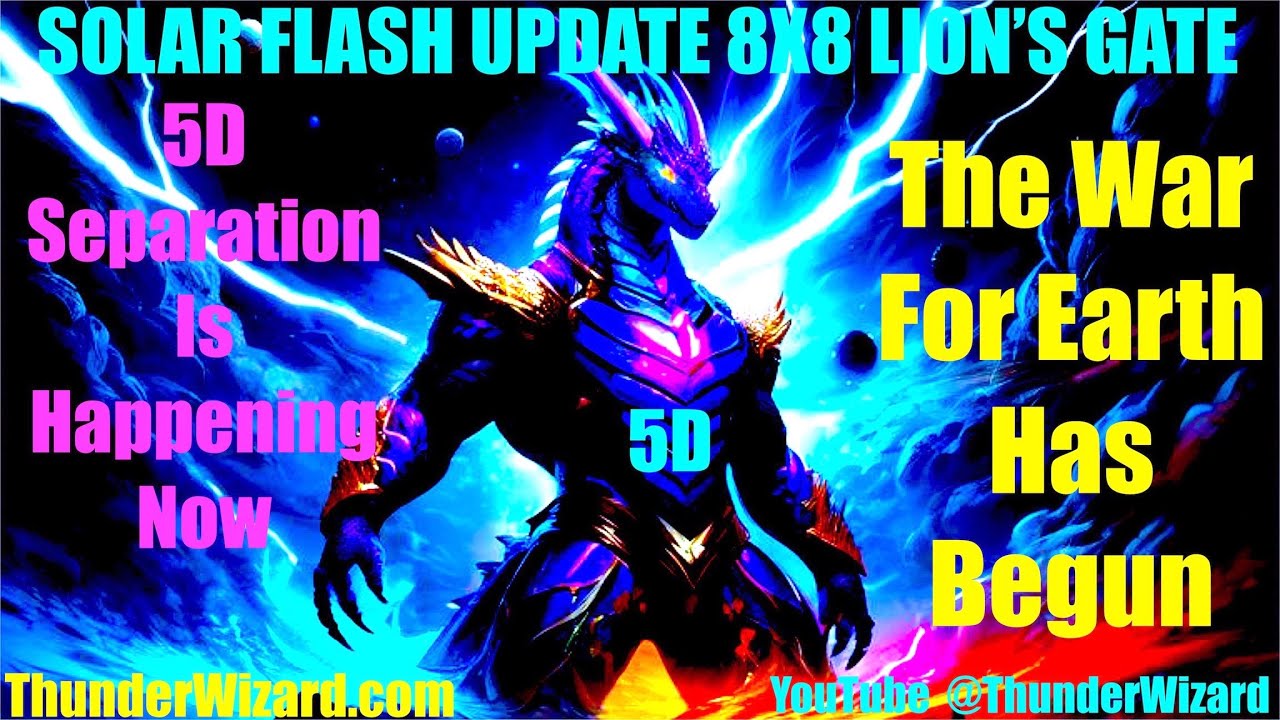 Solar Flash Update 8/8 Lion's Gate - 5D Transformation Is Here! - YouTube