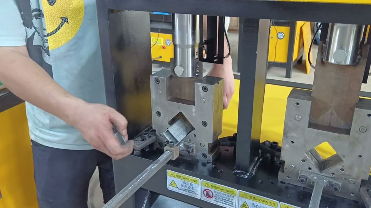 40x20mm Rectangular Tube Cutting Die Hydraulic Pipe Cutting Machine ...