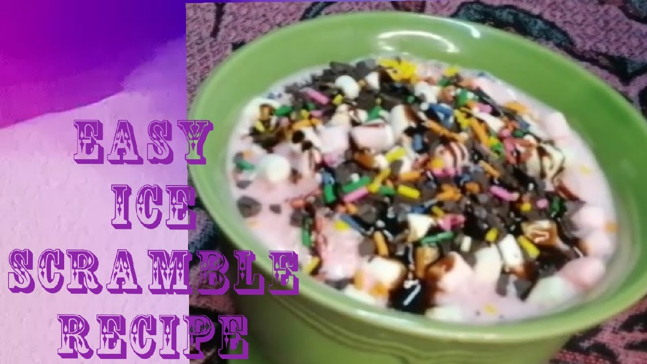 Easy Ice Scramble Recipe/Pangnegosyo - YouTube