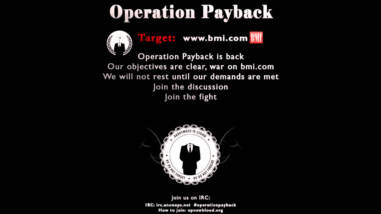 Anonymous - Operation Payback (03/08/11) - YouTube