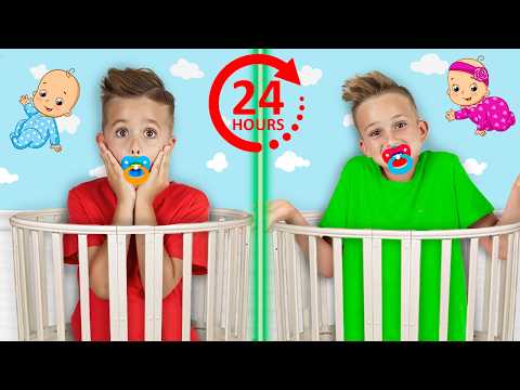 Vlad and Niki 24 Hours Baby Challenge and Other Fun Challenges for kids