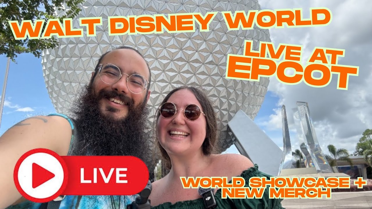 🔴 LIVE at EPCOT 🌐 Strolling World Showcase + Merch & Fireworks | Walt ...