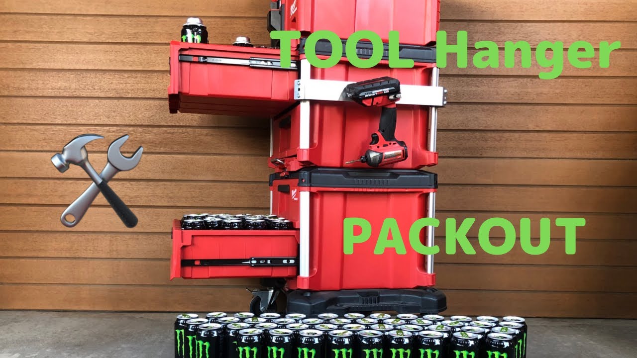 Install ! tool hanger 🤙Drawer Cabinet Tool Box Milwaukee PACKOUT - YouTube