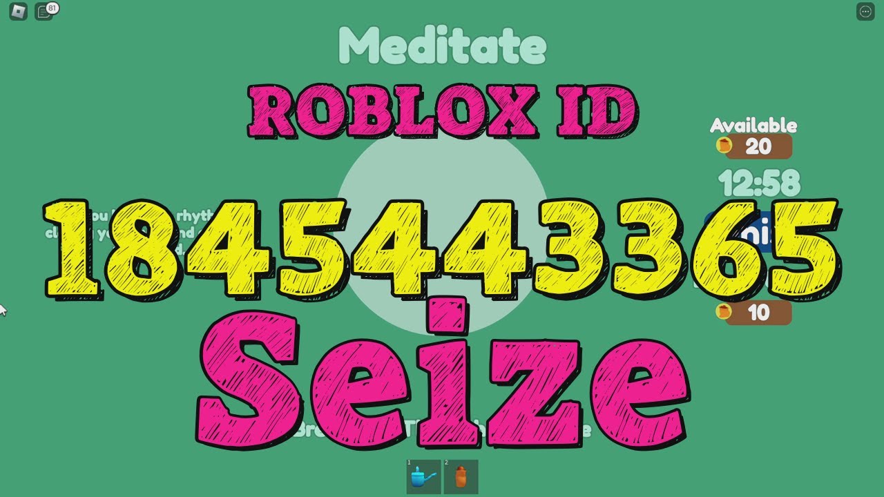 SEIZE Roblox Song Codes - YouTube