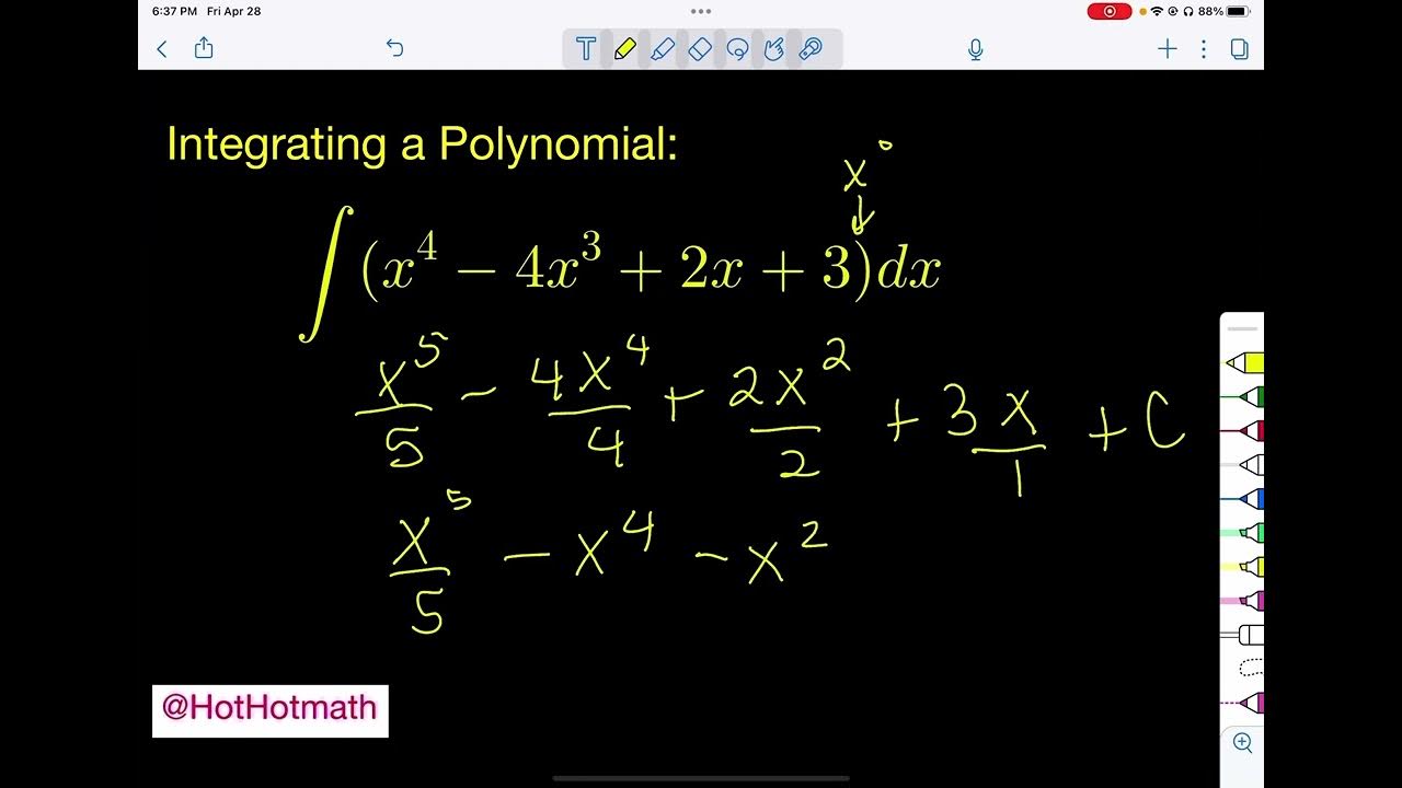 How to Integrate a Polynomial - YouTube