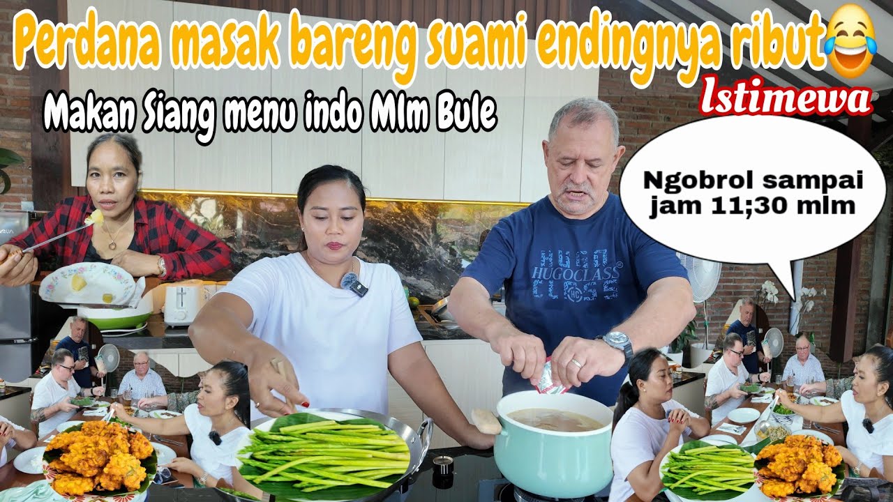 PERDANA MASAK BARENG SUAMI‼️REAKSI PERTAMA X BULE JERMAN MAKAN BISTIK ...