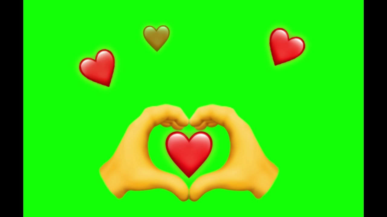 green screen heart hand effect hand - YouTube
