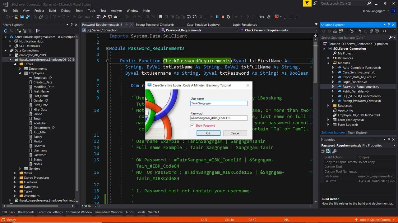 VB Net And SQL Server 2017 Username And Password Requirements YouTube vb-net-and-sql-server-2017-username-and-password-requirements-youtube