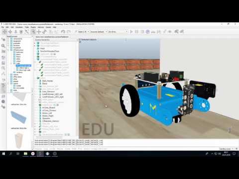 Makeblock Mbot Simulator Labirent Çözen Robot - YouTube
