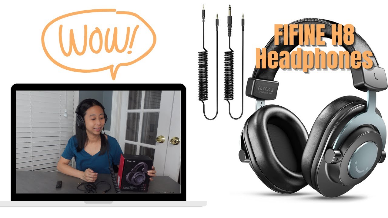 FiFine H8 Studio Monitor Headphones (Unboxing + Review) - YouTube