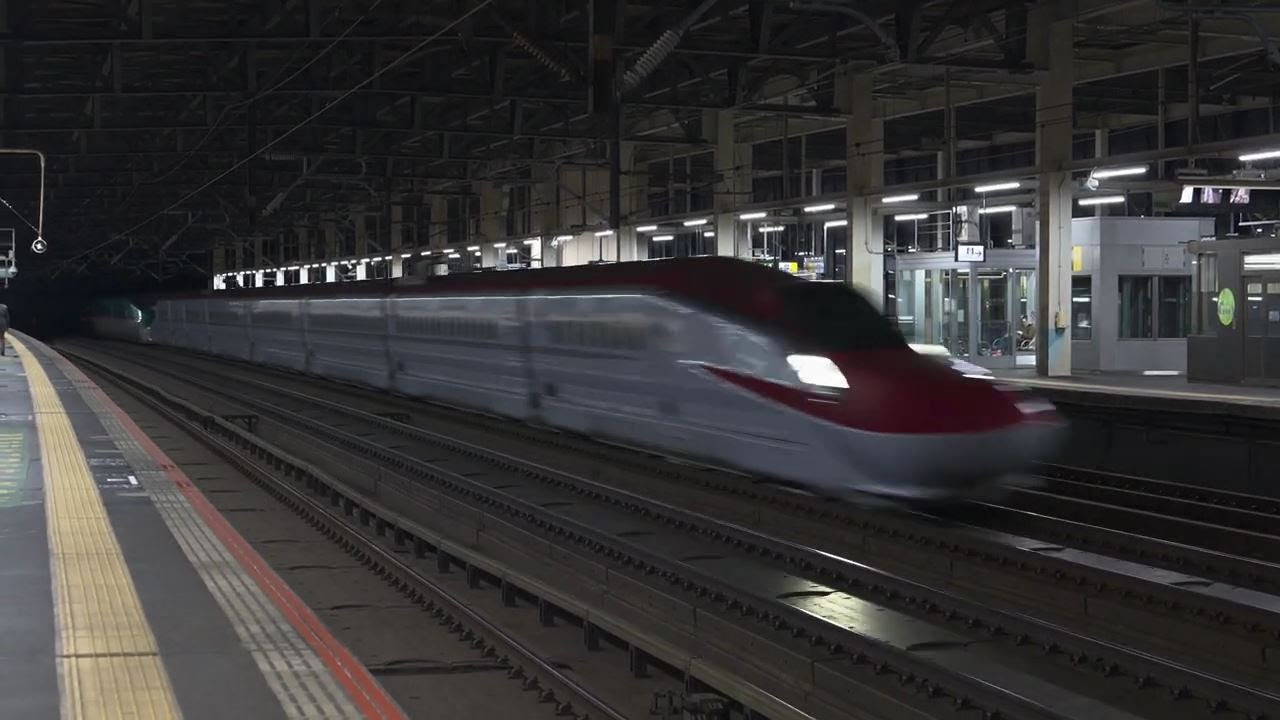 E5系+E6系 東北新幹線・秋田新幹線 はやぶさ31号+こまち31号 新函館北斗・秋田行 北上通過【4K】 - YouTube