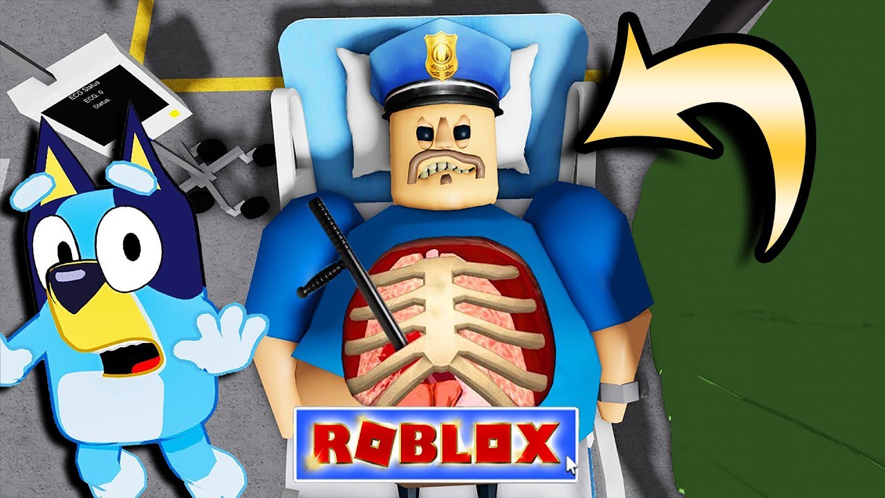 BLUEY vs HOSPITAL MODE IN BARRY'S PRISON! #roblox #obby - YouTube