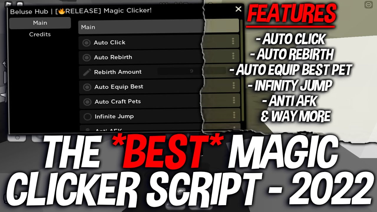 SHOWCASING THE *BEST* MAGIC CLICKER GUI - 2022 😈 (AUTO CLICK, AUTO ...