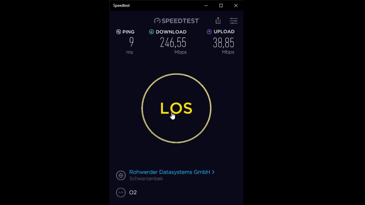 o2 Germany VDSL250 Speedtest - YouTube