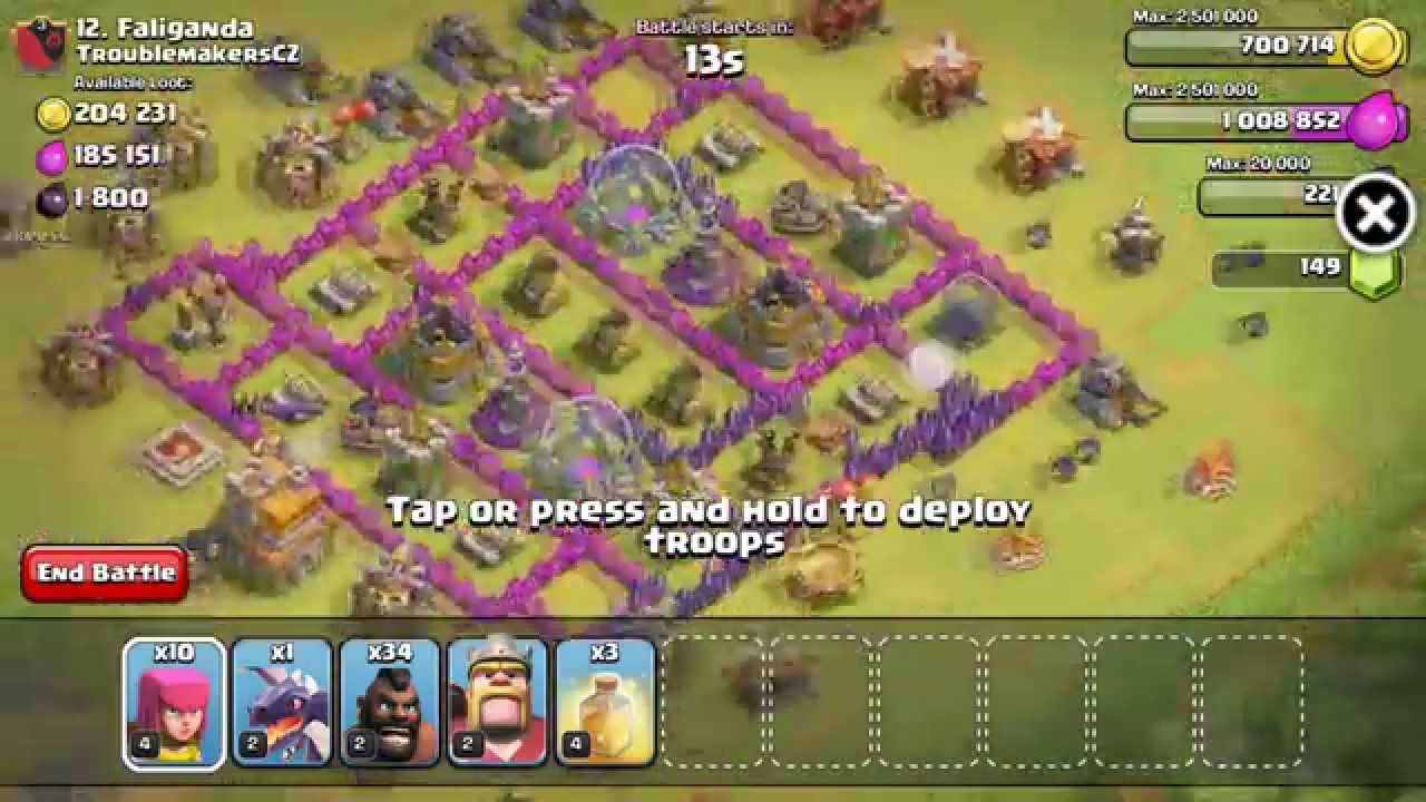 Clash of Clans CZ/SK: Hog Army - Jak útočit? - YouTube
