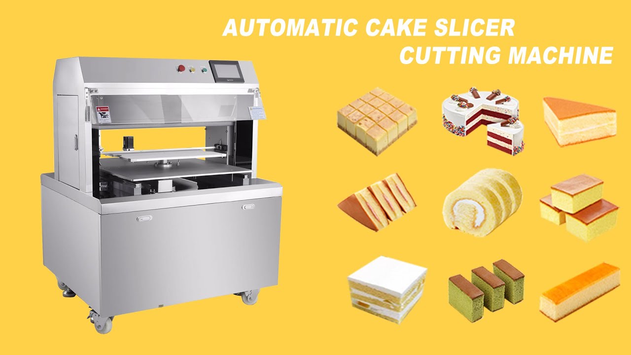 Automatic cake cutting machine - YouTube