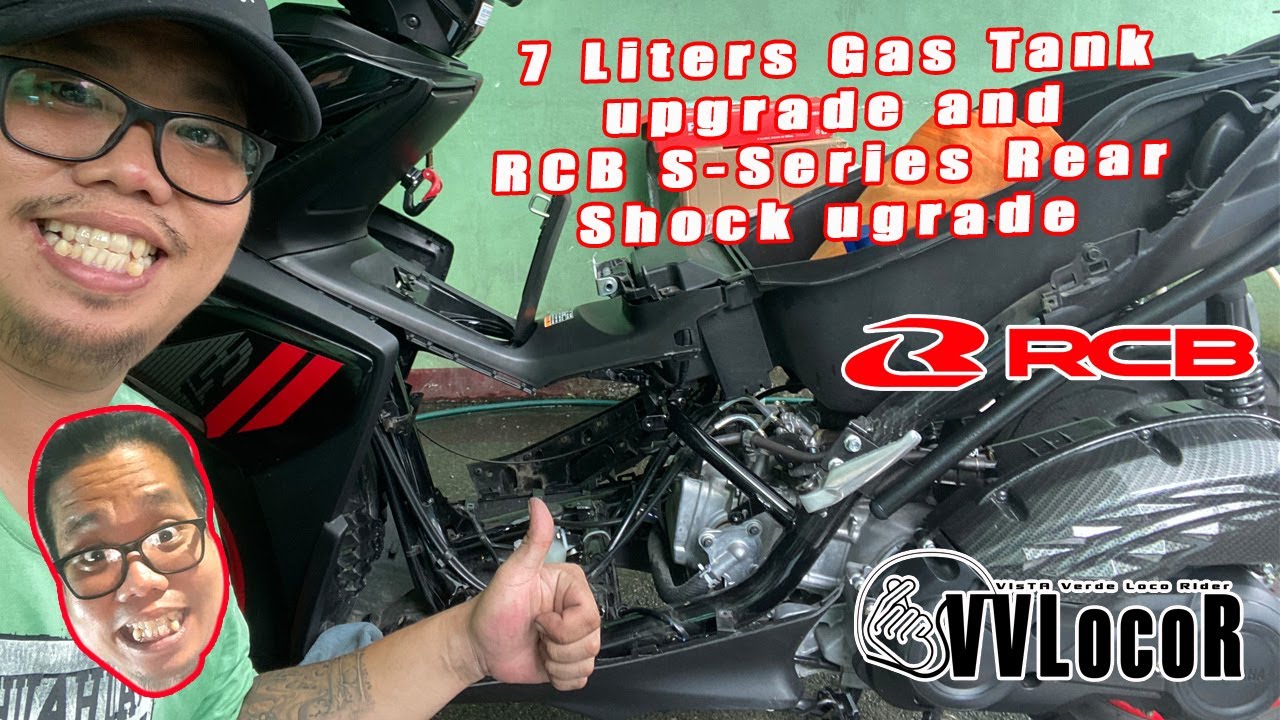 DIY | Aerox 7 Liters Gas tank upgrade and RCB S Series Rear Shocks ...