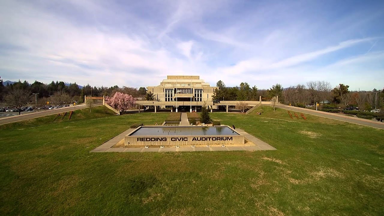 Drone Flying at the Redding Civic Auditorium - YouTube