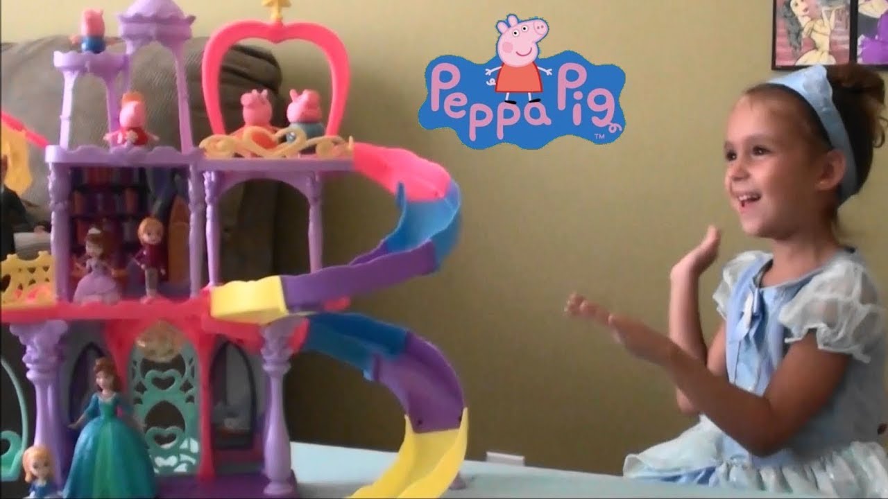 Peppa Pig Happy Family at Disney on Ice Story with Princess Cinderella ...