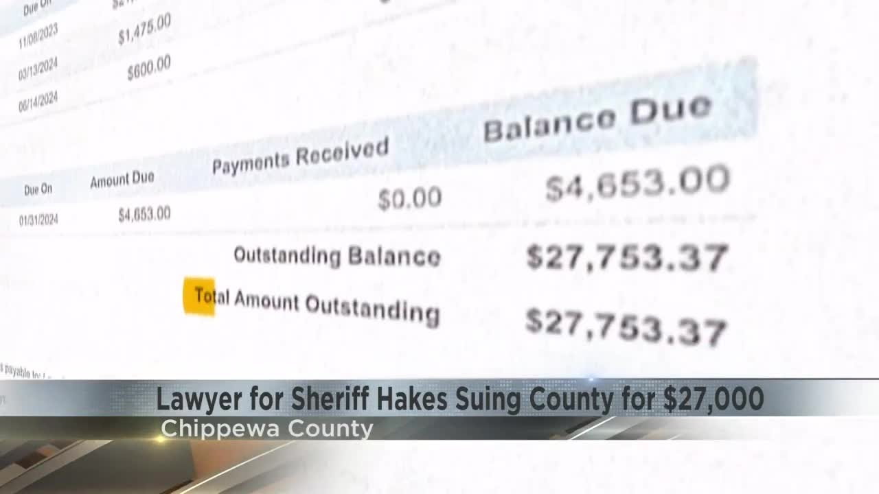 Lawyer for Sheriff Travis Hakes suing Chippewa County for $27,000 - YouTube