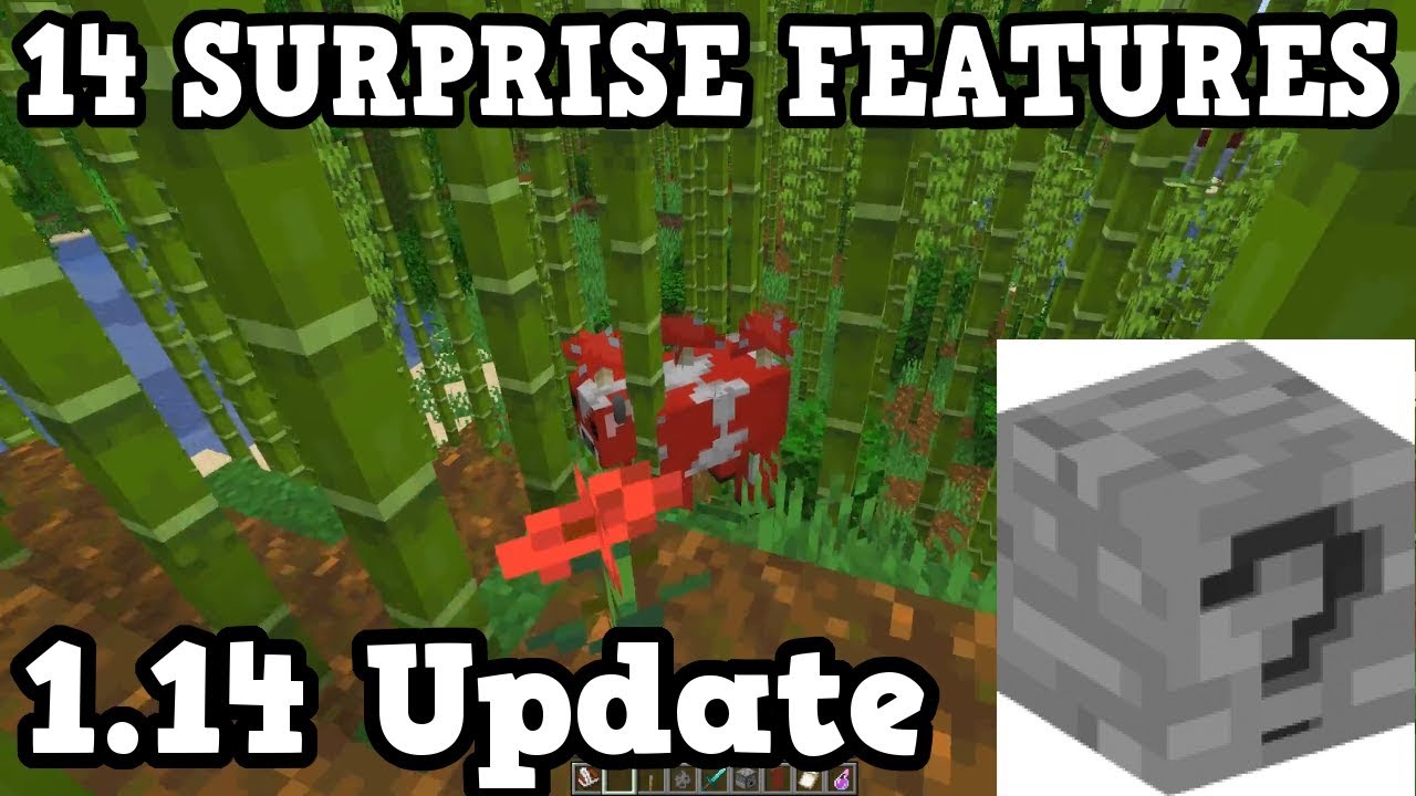 14 SURPRISING New Features In Minecraft 1.14 (So Far) - YouTube