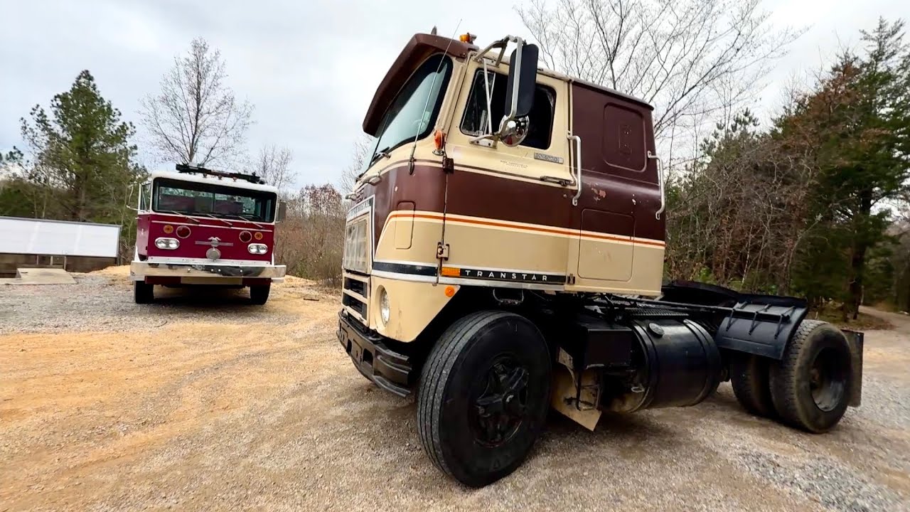 More maintenance on the International cabover. Turn signals, shocks ...