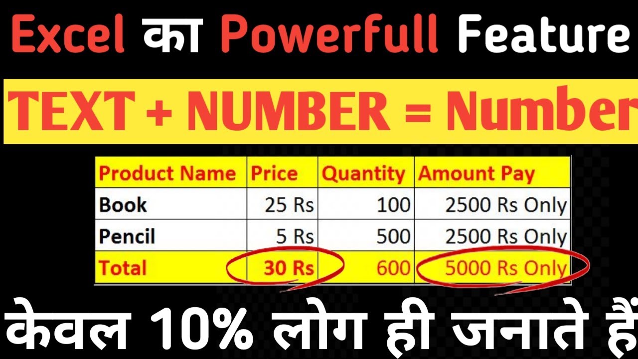 Excel Me Text Add Kaise Kare How To Add Text And Number In Excel In Excel Me Text Add Kaise Kare How To Add Text And Number In Excel In