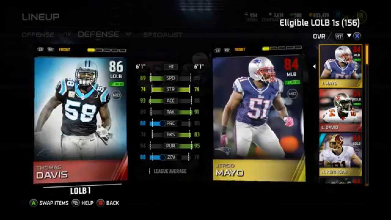 Madden 15 Ultimate Team - Episode 89 - Cheap Good Elite LOLB and ROLB ...