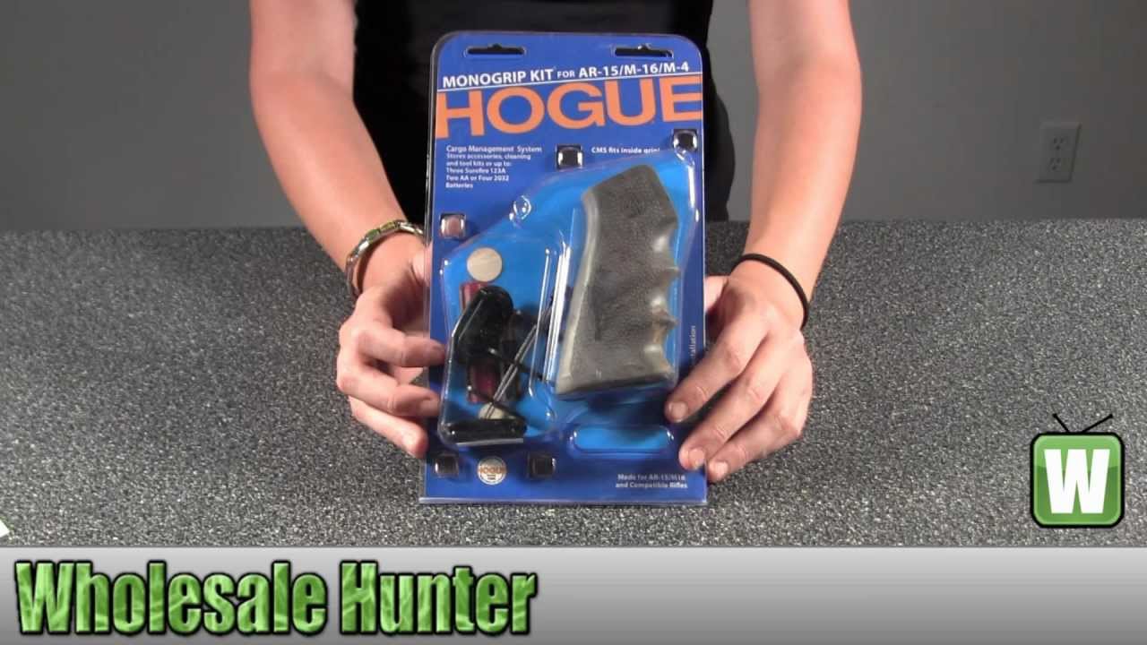 Hogue 15982 AR-15 Rubber Grip with Storage Kit Ghillie Tan Shooting ...