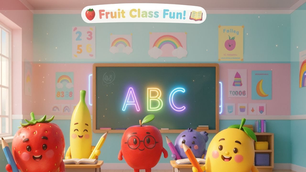 Fruit Class🍓 | Fun Class Fruit Baby Sensory Animation for Kids - YouTube