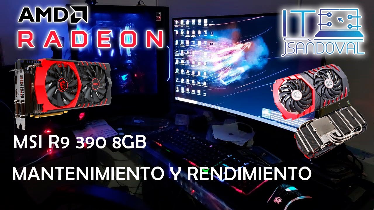 MSI AMD Radeon R9 390 8GB Mantenimiento Revisión de Rendimiento - YouTube